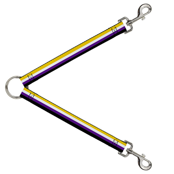 Dog Leash Splitter - Flag Non-Binary Stripe - Buckle-Down Wholesale